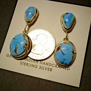 Gaynell Parker Navajo Sterlingsilver GOLDEN HILLS TURQUOISE Earrings ...