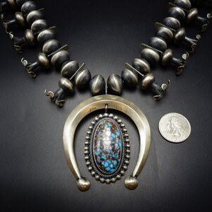 Ernest Roy Begay NAVAJO Sterling Silver TURQUOISE Squash Blossom ...