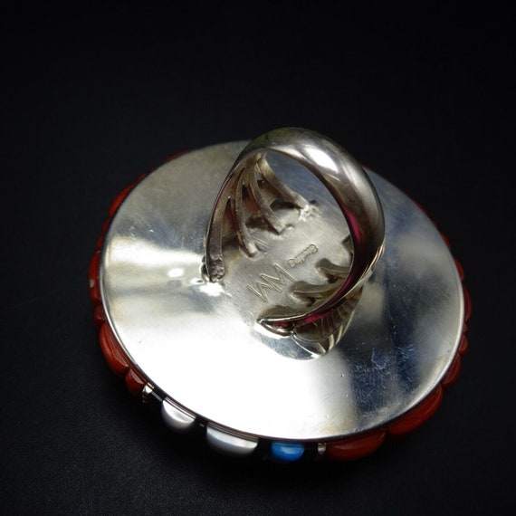 Wilbert Manning Navajo Mosaic Inlay CORAL MOP TURQUOI… - Gem