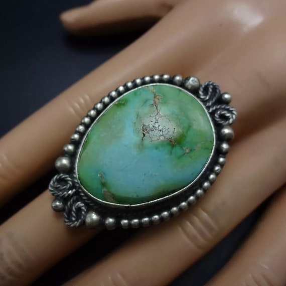 B. YELLOWHORSE Navajo SONORAN Gold TURQUOISE Sterling… - Gem