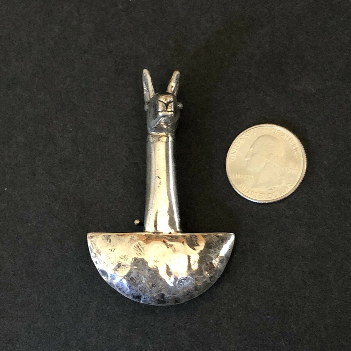 PERU Heavy Vintage 3D LLAMA Pin/pendant Stamped 950 Better - Etsy
