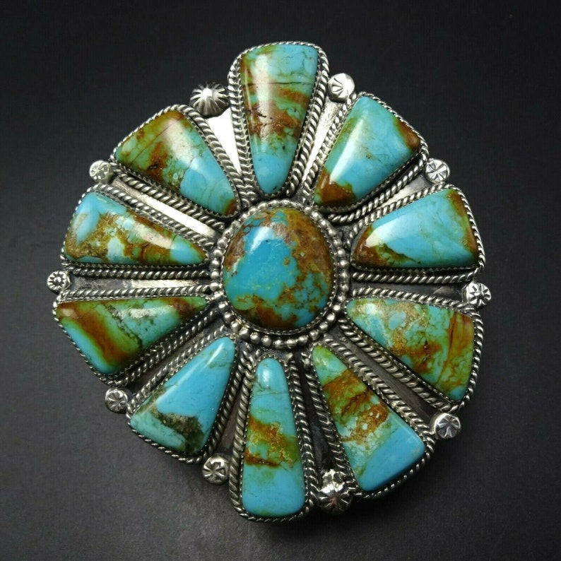 MAGNIFICENT 75g Verna Blackgoat NAVAJO Sterling Silver - Etsy