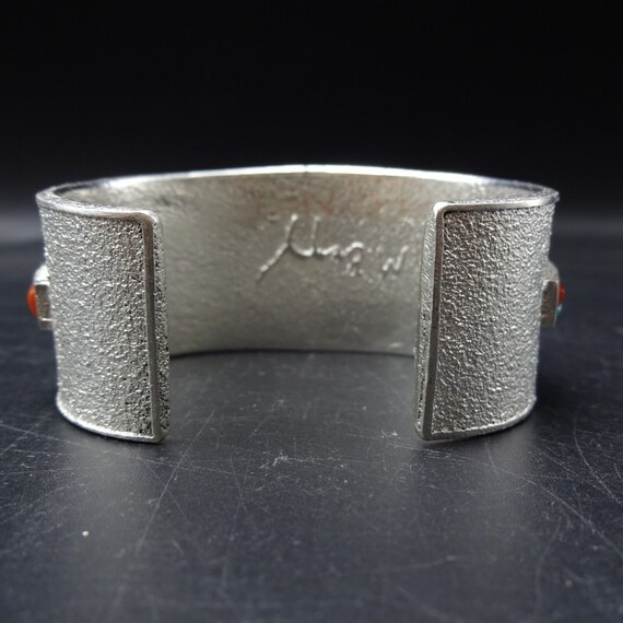 Navajo ISIAH BEGAY Tufa Cast SterlingSilver Lapis Cor… - Gem