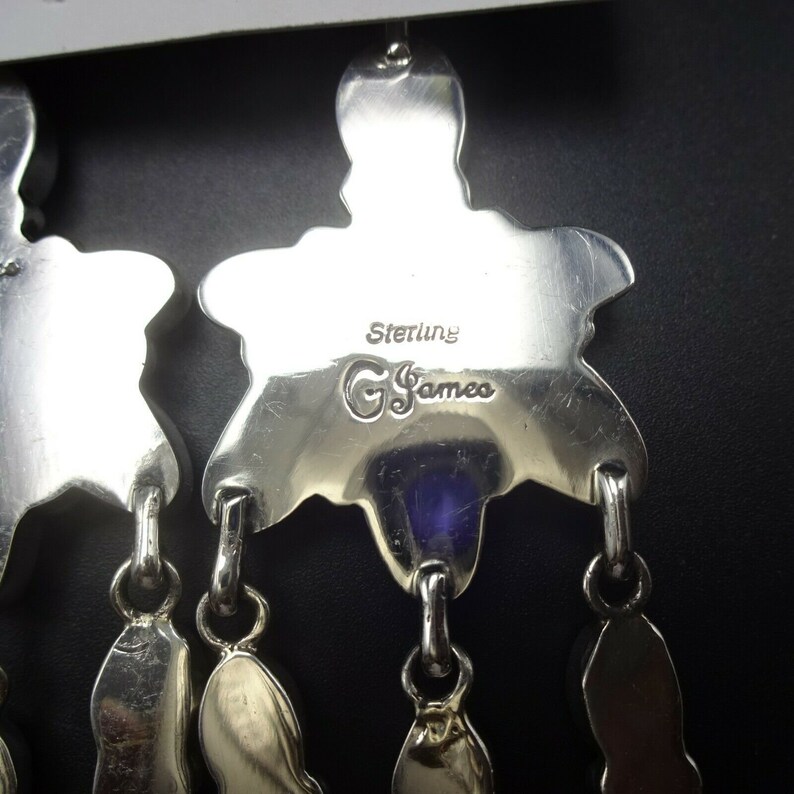 Geraldine James NAVAJO Sterling Silver TURQUOISE Cluster - Etsy