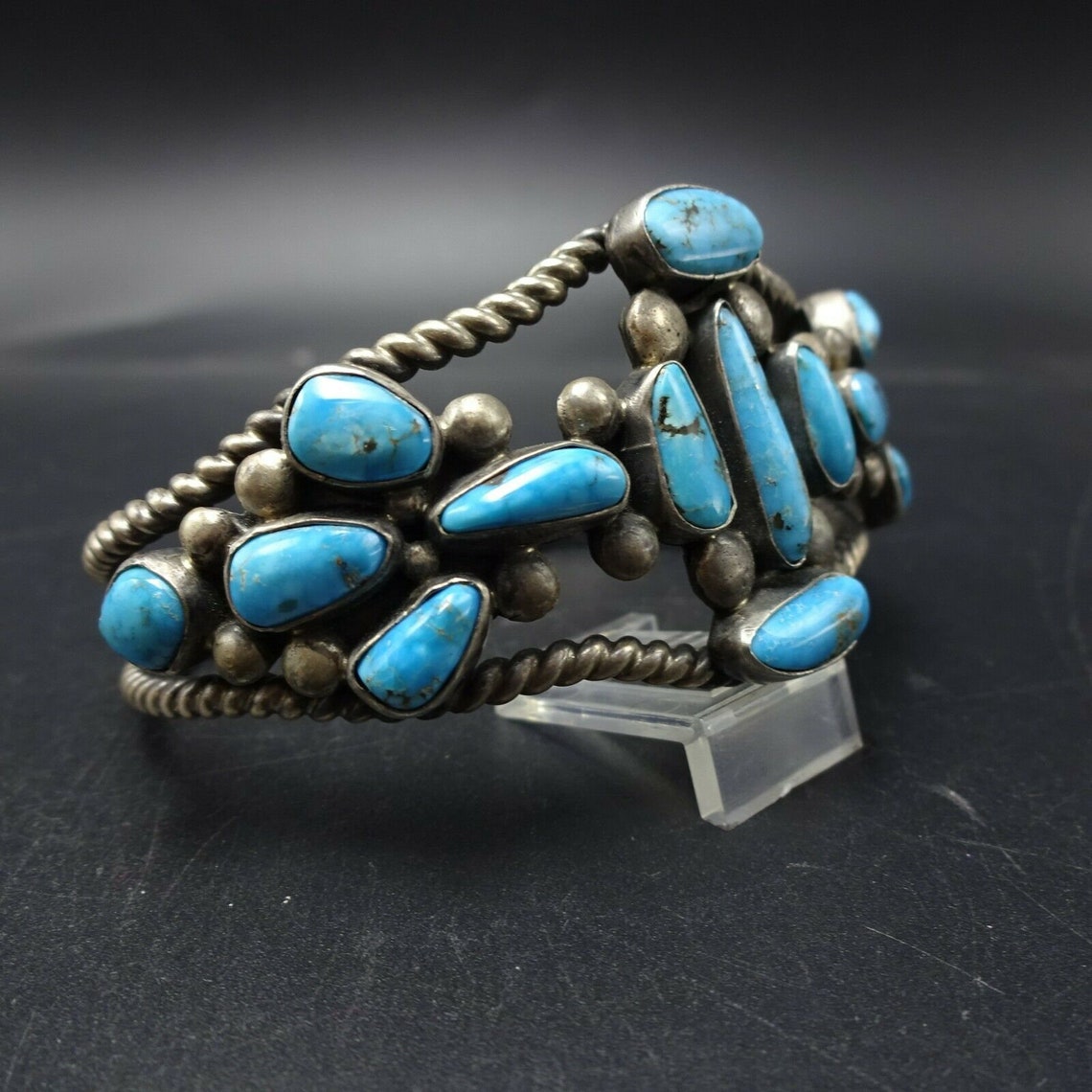 VERDY Jake Vintage Navajo Sterling Silver MORENCI TURQUOISE - Etsy