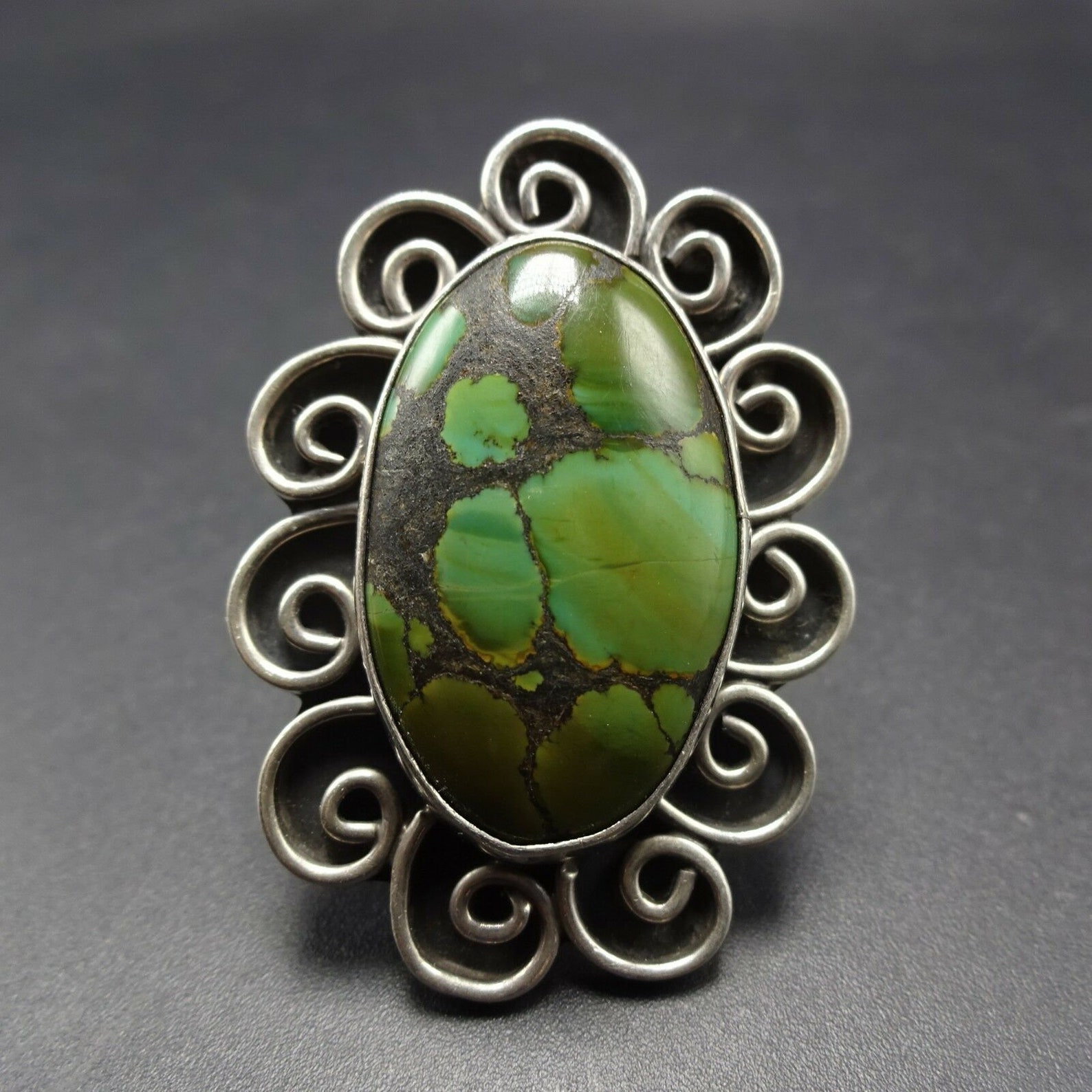 Vintage NEVADA GREEN TURQUOISE Sterling Navajo Pearls Necklace - Etsy