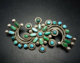 Turquoise Cluster Pin - Etsy