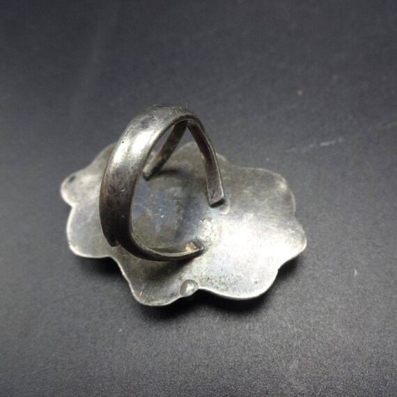 Vintage TAXCO Sterling Silver & TURQUOISE RING Applie… - Gem