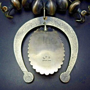 Ernest Roy Begay NAVAJO Sterling Silver TURQUOISE Squash Blossom ...