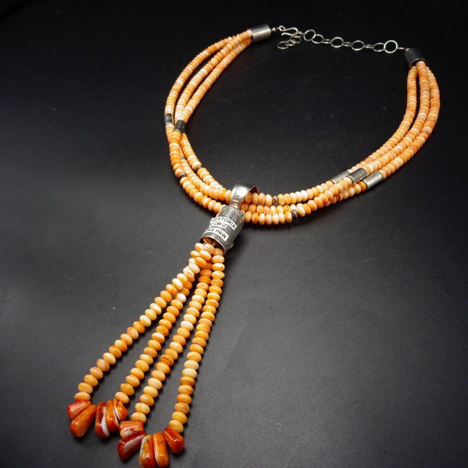 ELEGANT Nestoria Coriz KEWA Orange LIONS Paw Shell Jacla Necklace ...
