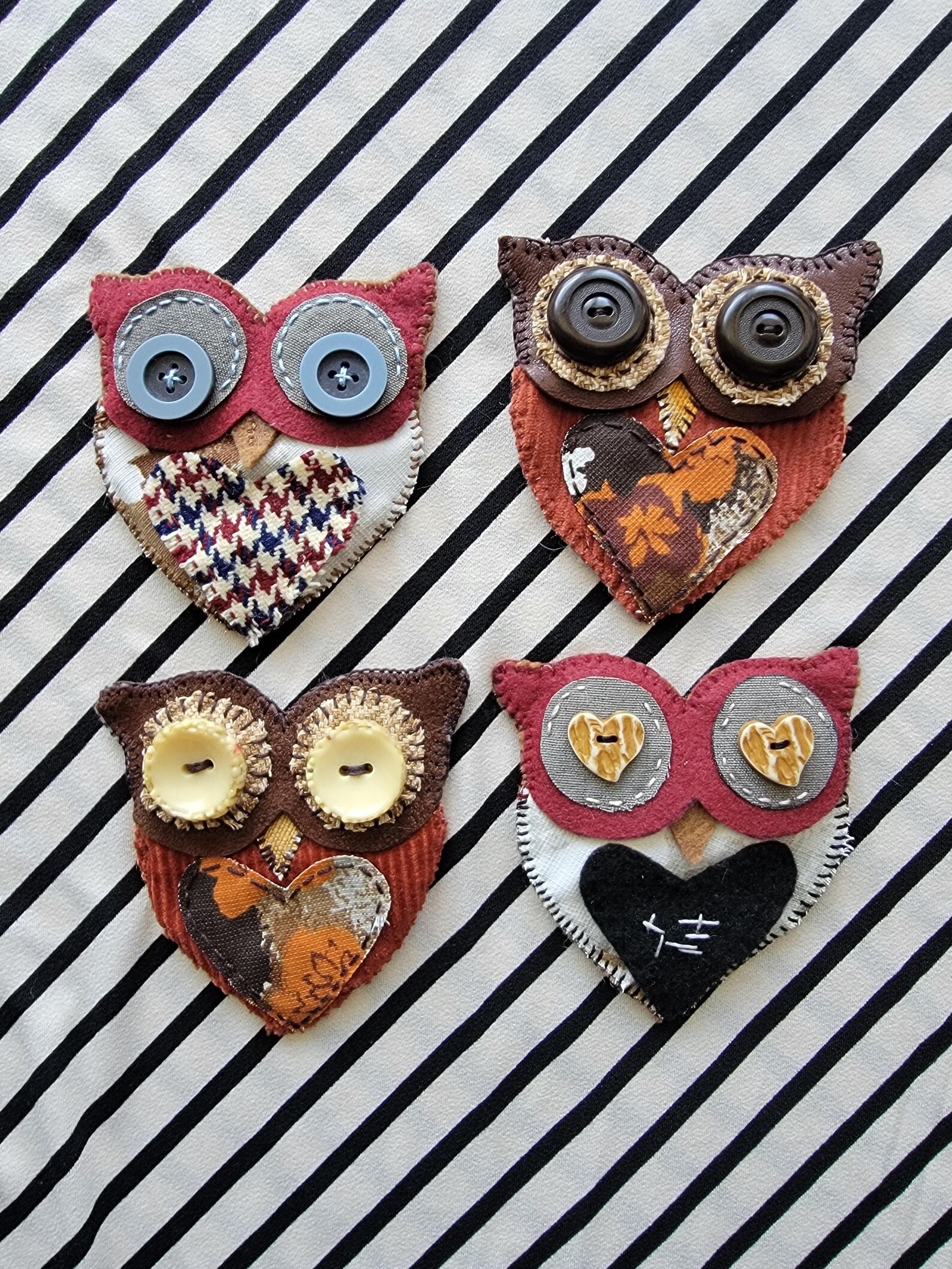 Owl Magnets, Handmade Fridge Art - Etsy