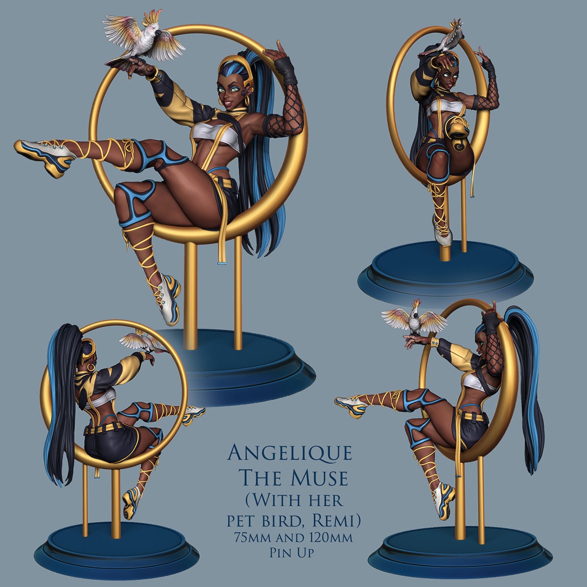 Angelique Pin up Figure Ronin Arts Workshop - Etsy