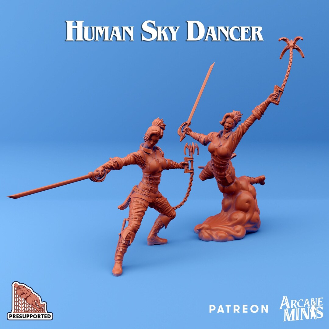 Human Sky Dancer Arcane Minis - Etsy