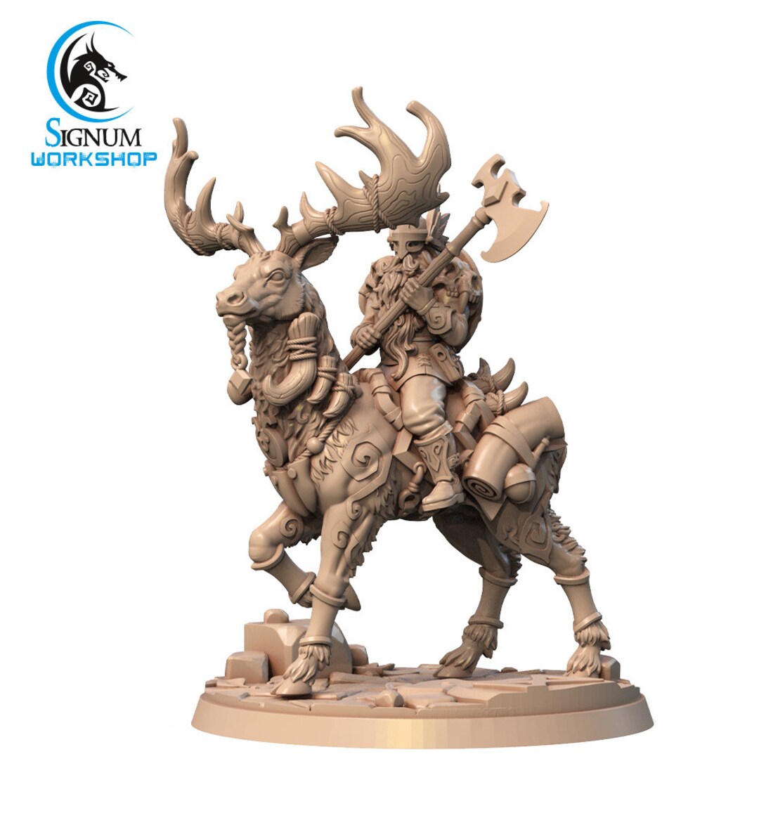 Gunnar, the Deer Horn Legends of Signum Fantasy Dnd 3D Print - Etsy