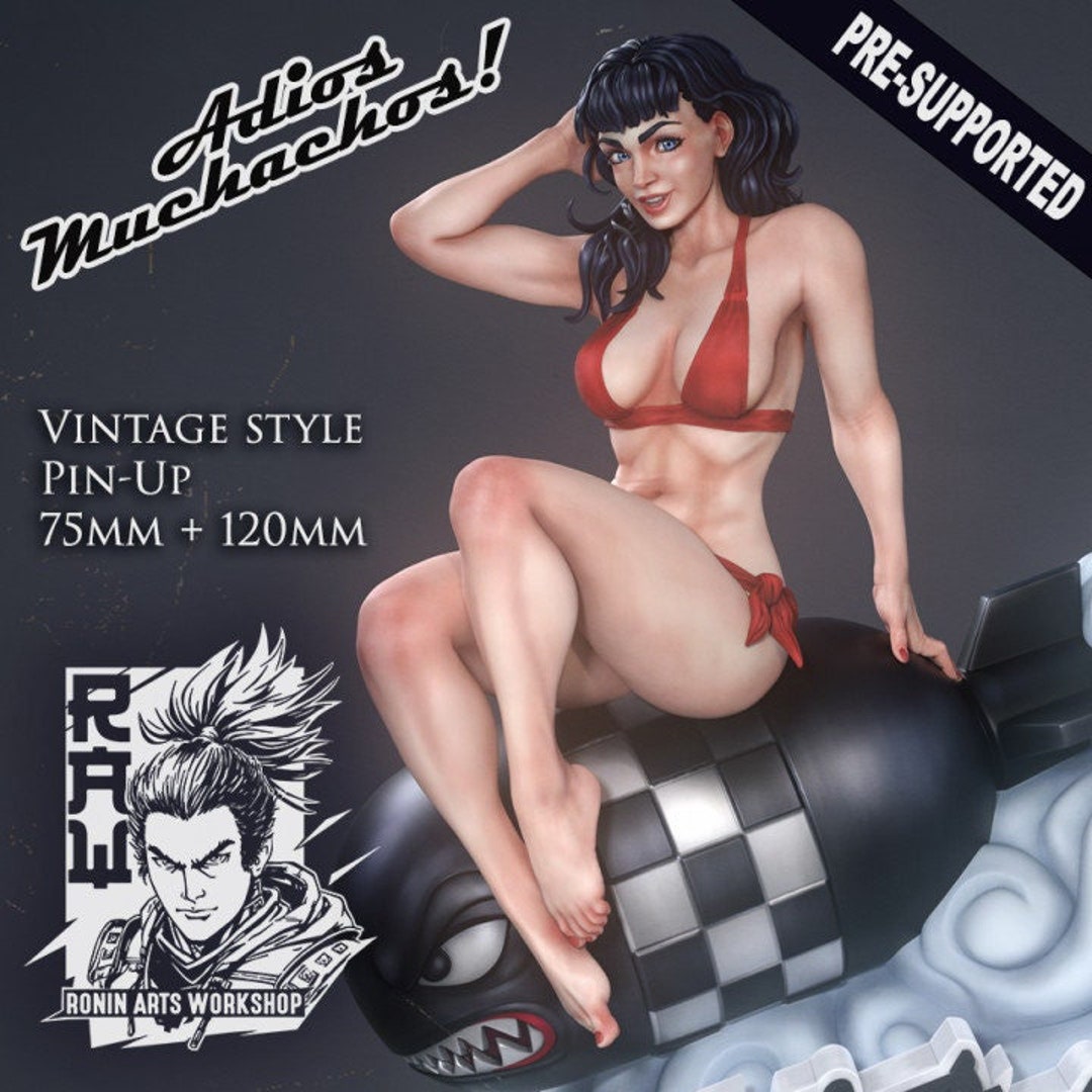 Adios Muchachos Vintage Style Pin up Figure Ronin Arts Workshop - Etsy