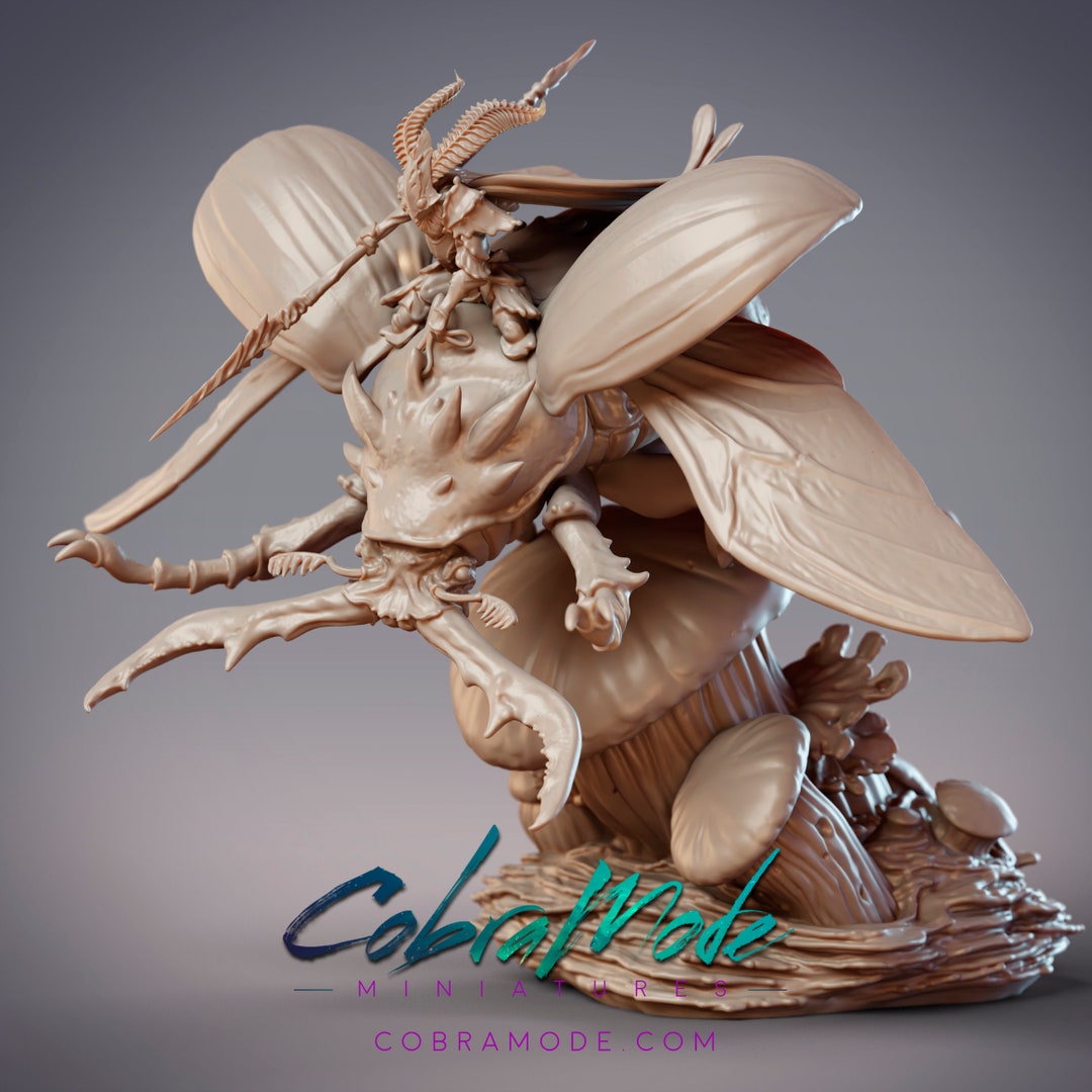 Riodin With Cervus Beetle Fidelium Moth Person Dungeons and Dragons ...