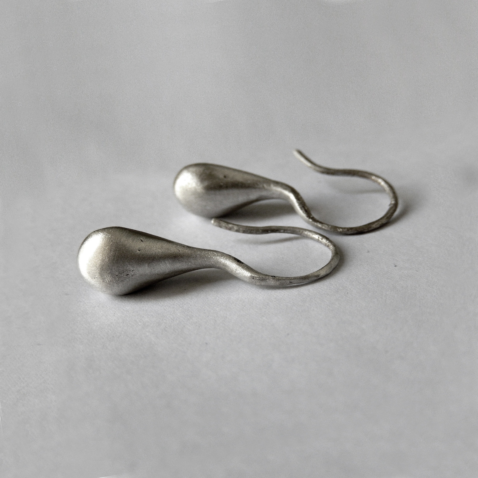 Dangle Teardrop Earrings Sterling Silver Rain Drop Earrings - Etsy