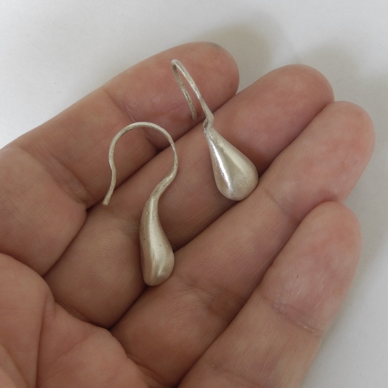 Dangle Teardrop Earrings Sterling Silver Rain Drop Earrings - Etsy