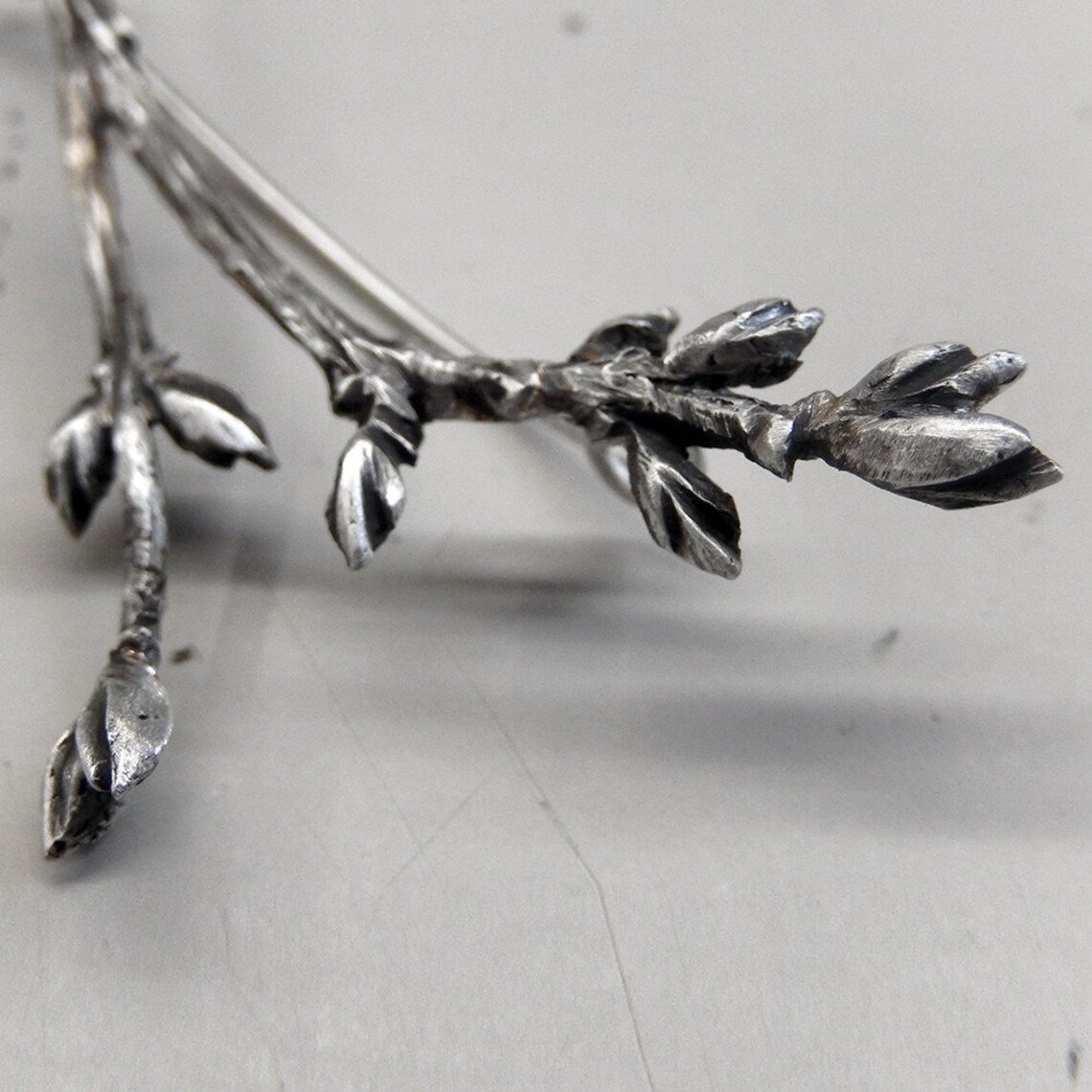 Silver Organic Branch Brooch Nature Inspired Sterling Silver | Etsy