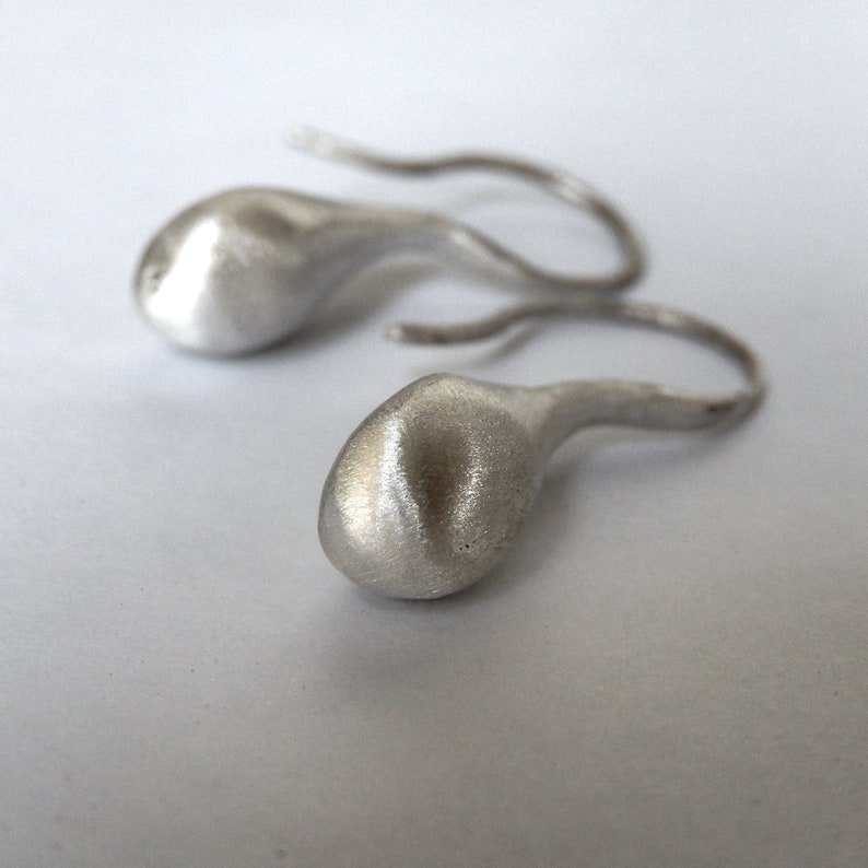 Dangle Teardrop Earrings Sterling Silver Rain Drop Earrings - Etsy