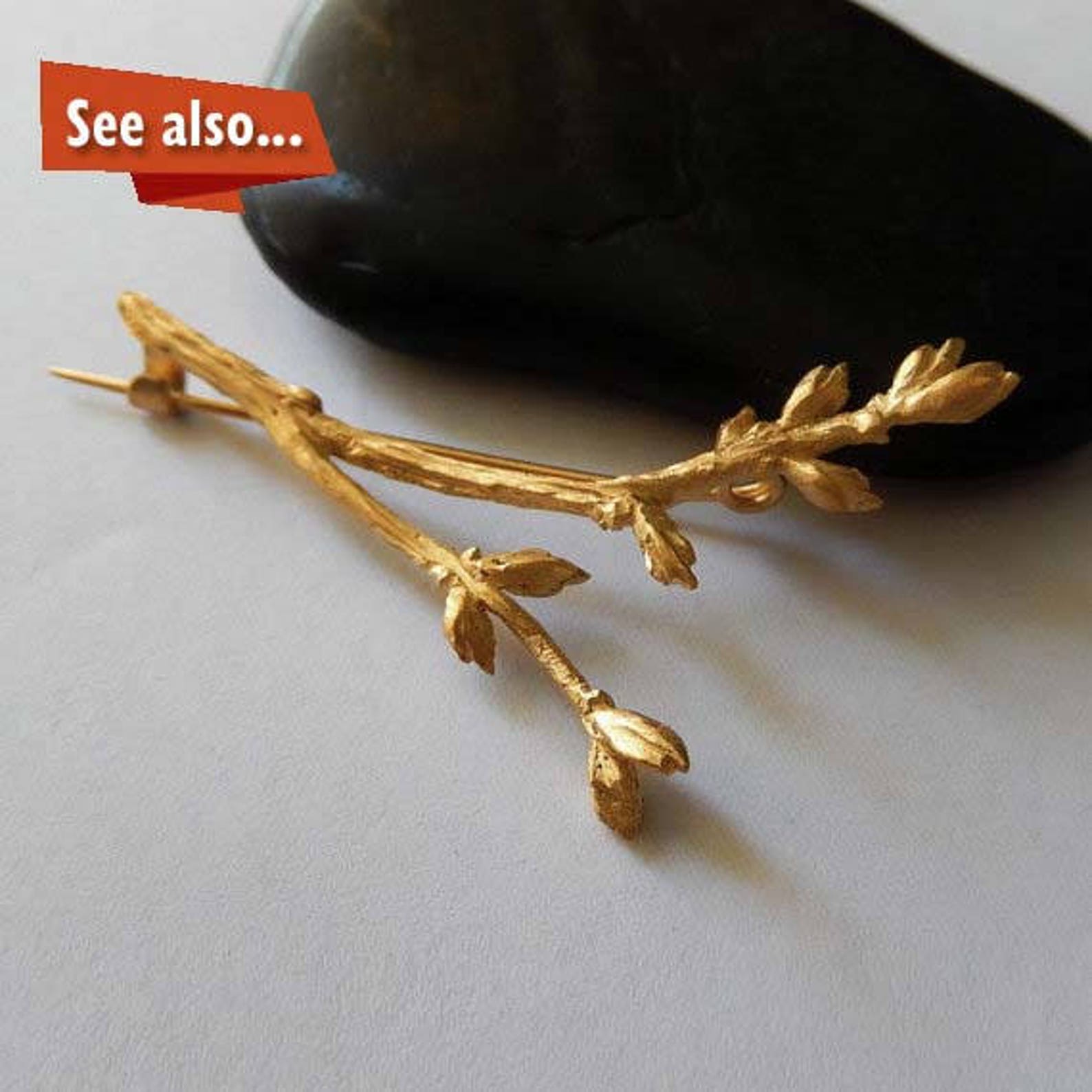 Silver Organic Branch Brooch Nature Inspired Sterling Silver - Etsy