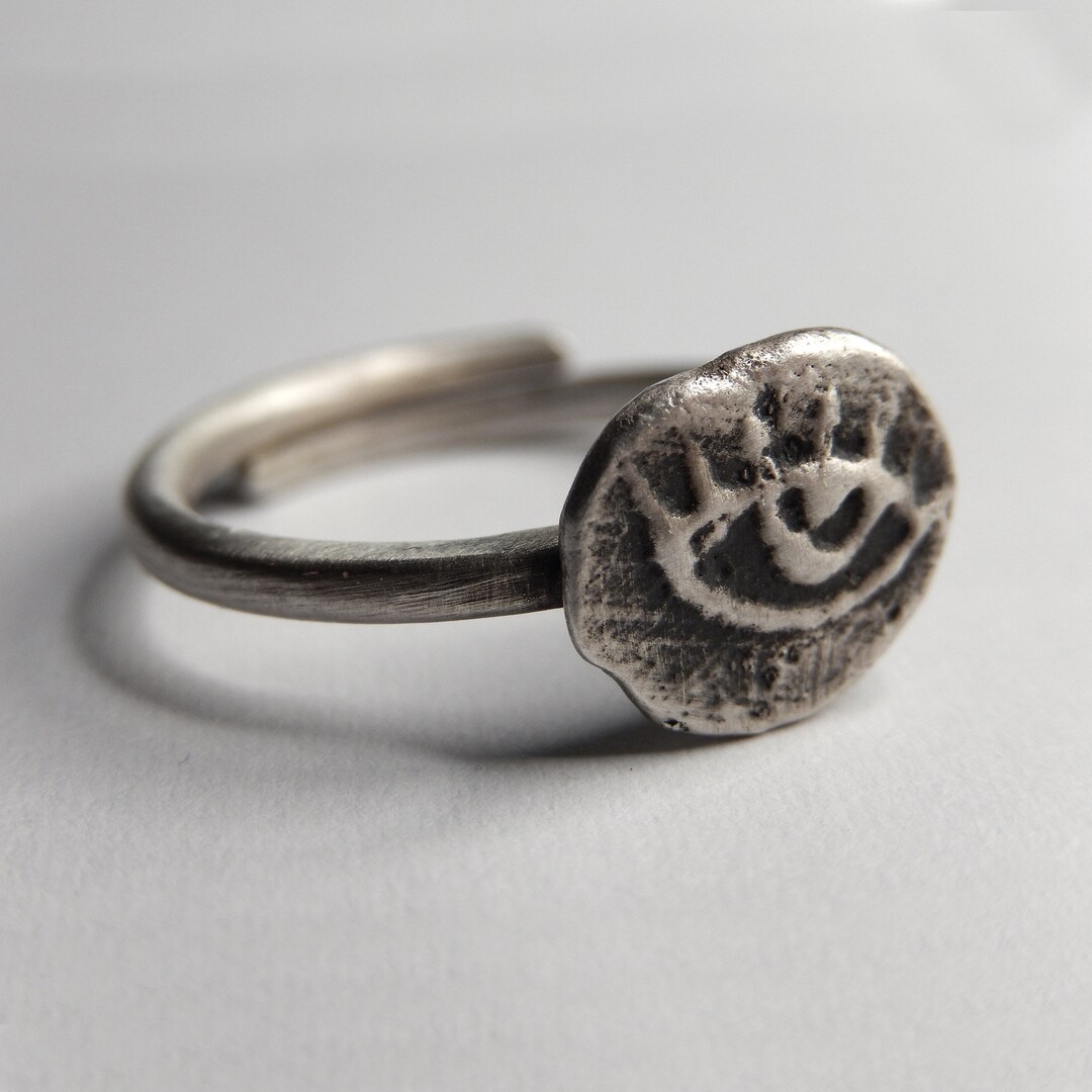 Modern Evil Eye Ring. Sterling Silver Ring Perfect Gift for Her. - Etsy