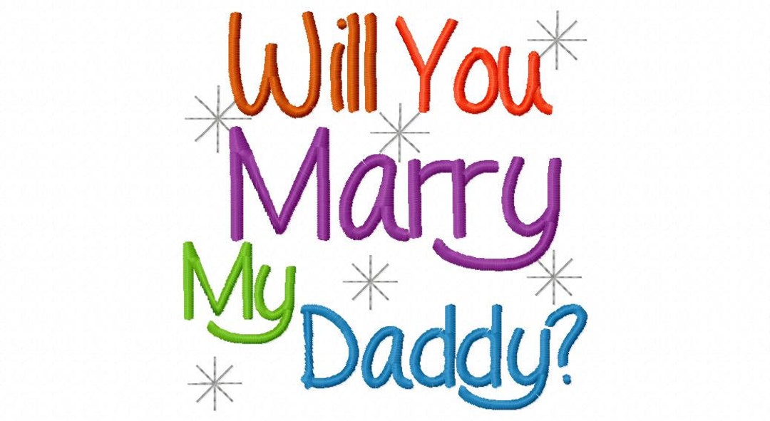 Wedding Proposal Embroidery Design Sayings Bride 4x4 5x7 6x10 Hoop ...