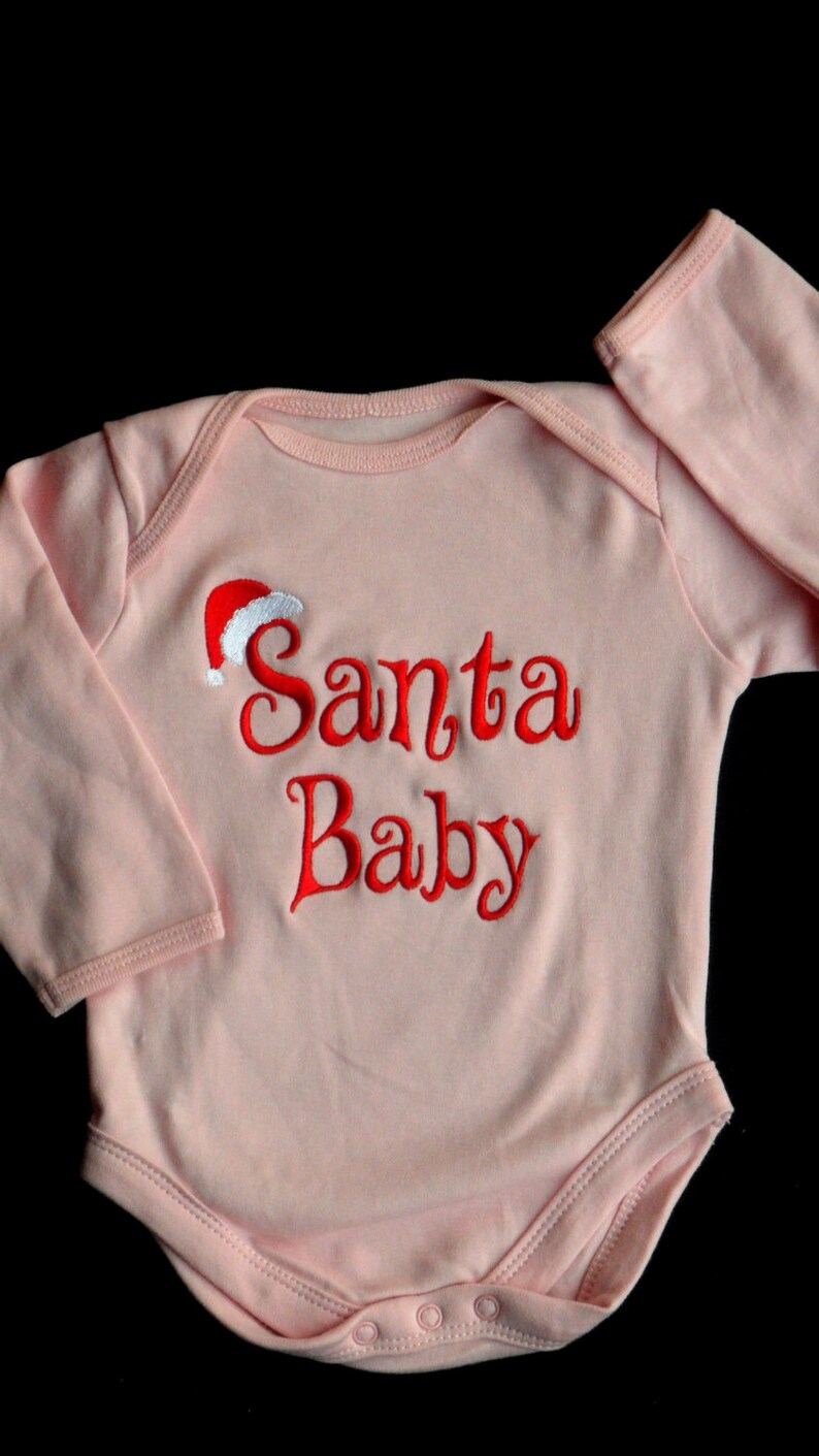 Santa Baby Christmas Embroidery Design 4x4 5x7 6x10 Hoop - Etsy