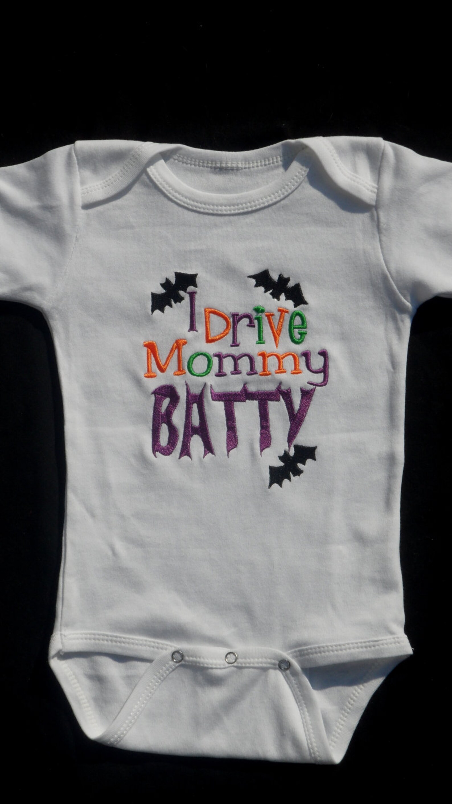 Halloween Embroidery Design I Drive Mommy Batty 4x4 5x7 6x10 - Etsy