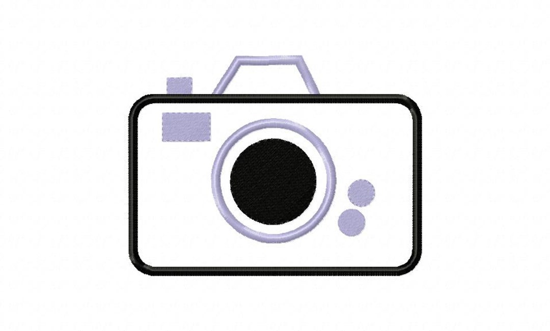 Camera Appliqué Embroidery Design in 4x4 5x7 6x10 Hoop Instant Download ...
