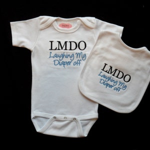 Baby Embroidery Design " LMDO Laughing My Diaper off " Funny Machiene ...