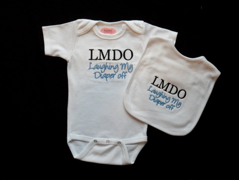 Baby Embroidery Design " LMDO Laughing My Diaper off " Funny Machiene ...