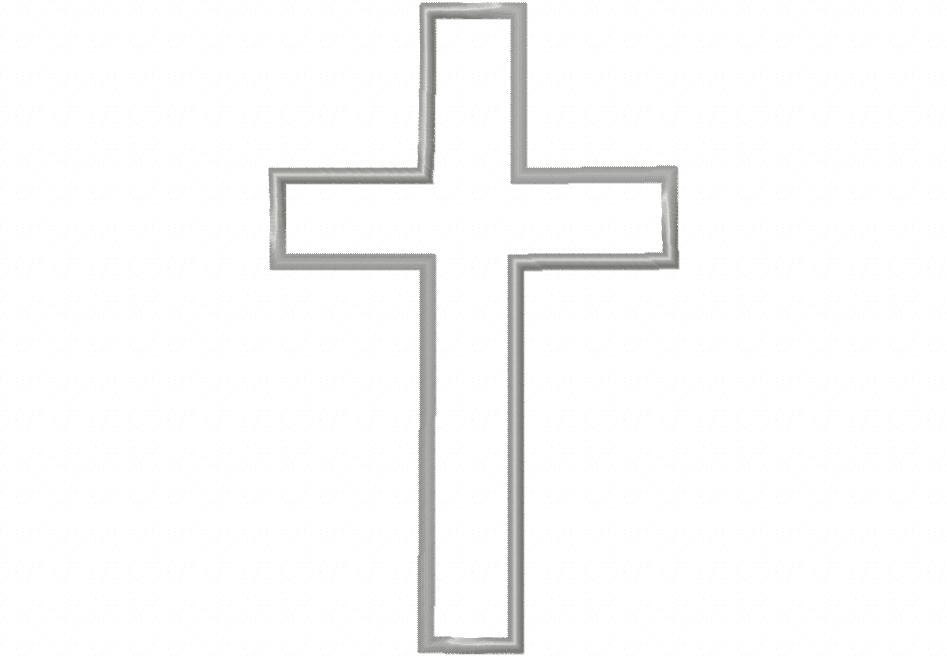 Cross Embroidery Design Cross Appliqué 4x4 5x7 6x10 Hoop Instant ...