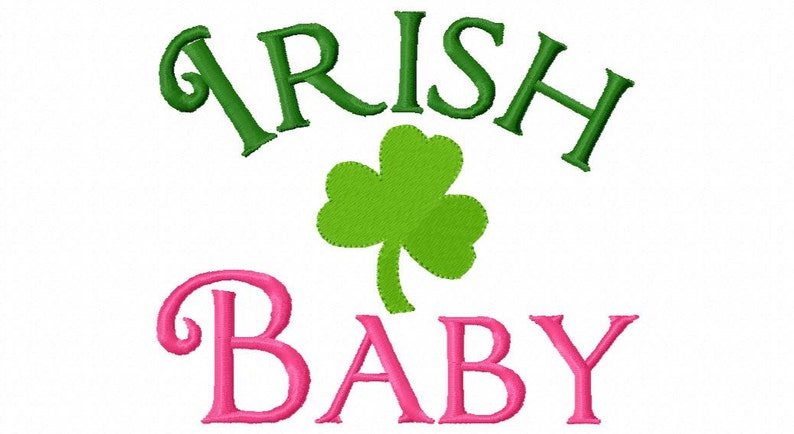 St. Patrick's Day Embroidery Design Irish Baby - Etsy