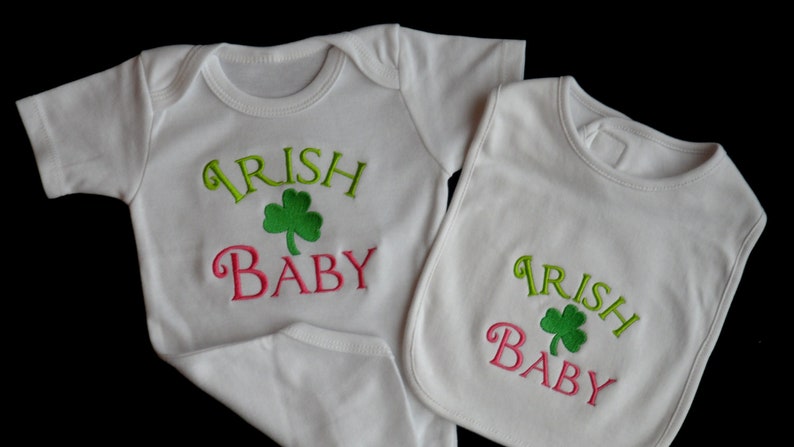 St. Patrick's Day Embroidery Design Irish Baby - Etsy