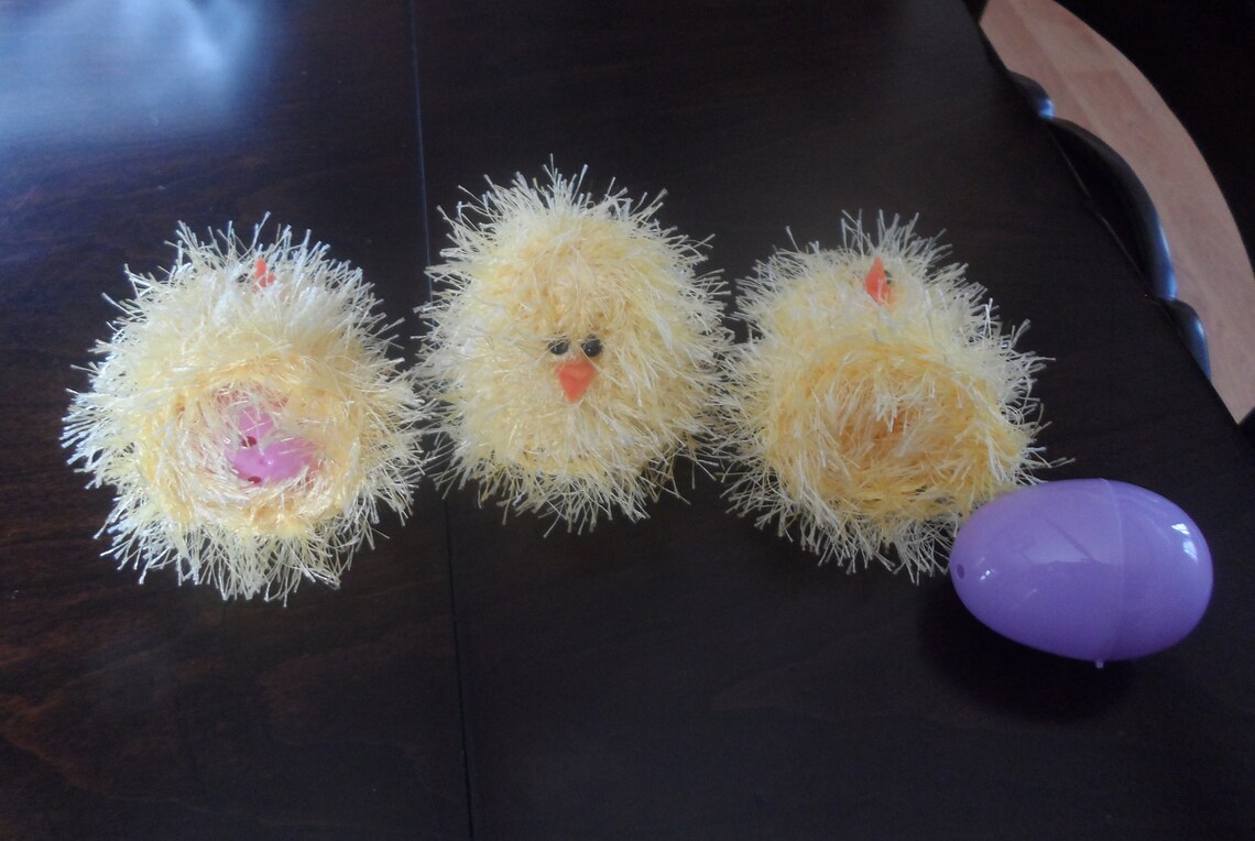 Set of 3 Yellow Fuzzy Easter Egg Cozies Egg Cozy Egg | Etsy