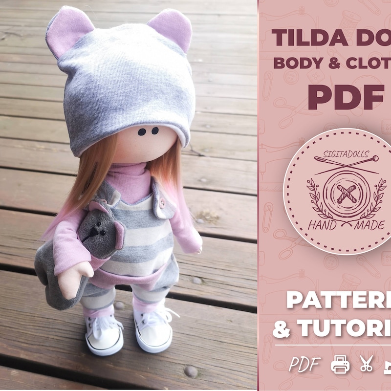Tilda Doll Pattern - Etsy