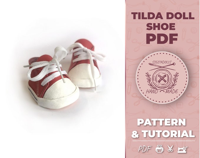 Lace-up Hightop Doll Boots Pattern PDF Pictorial Tutorial - Etsy
