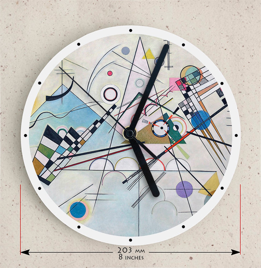 Quartz Wall Clock - Kandinsky - Etsy