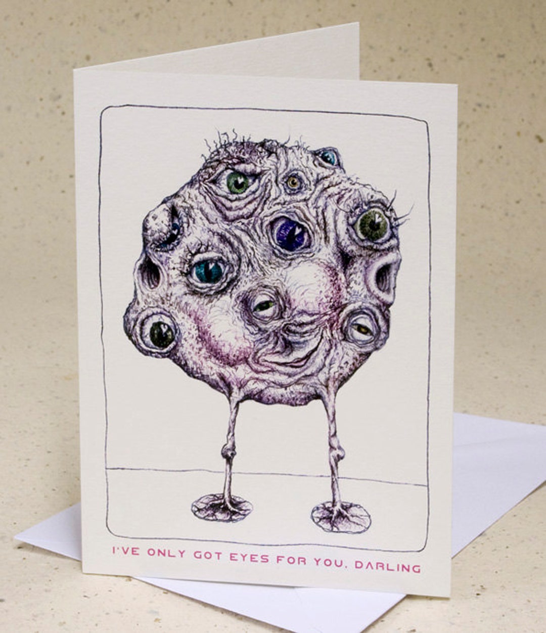 Love Card Ive Only Got Eyes for You Darling Drawing - Etsy