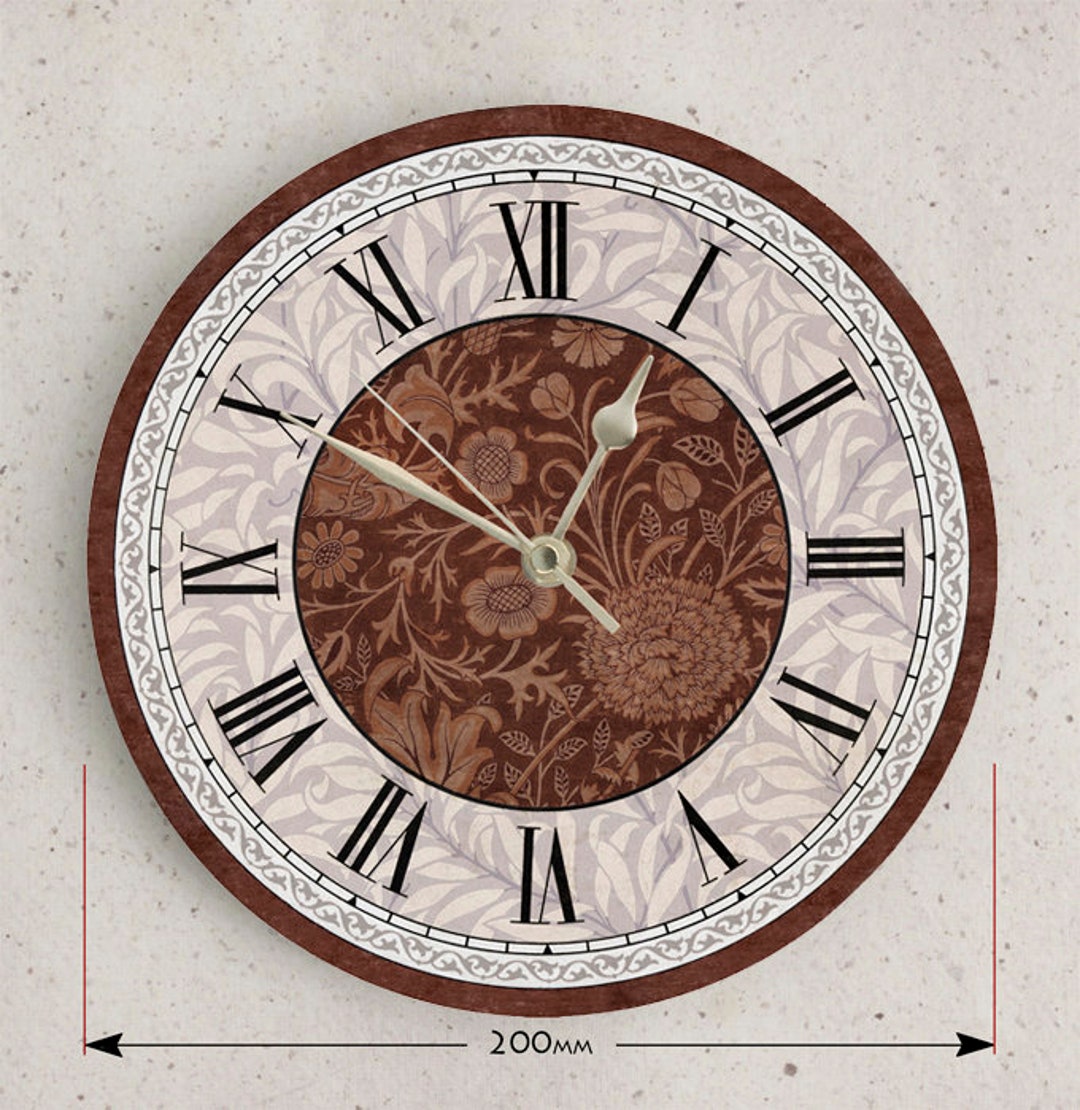 Quartz Wall Clock William Morris - Etsy