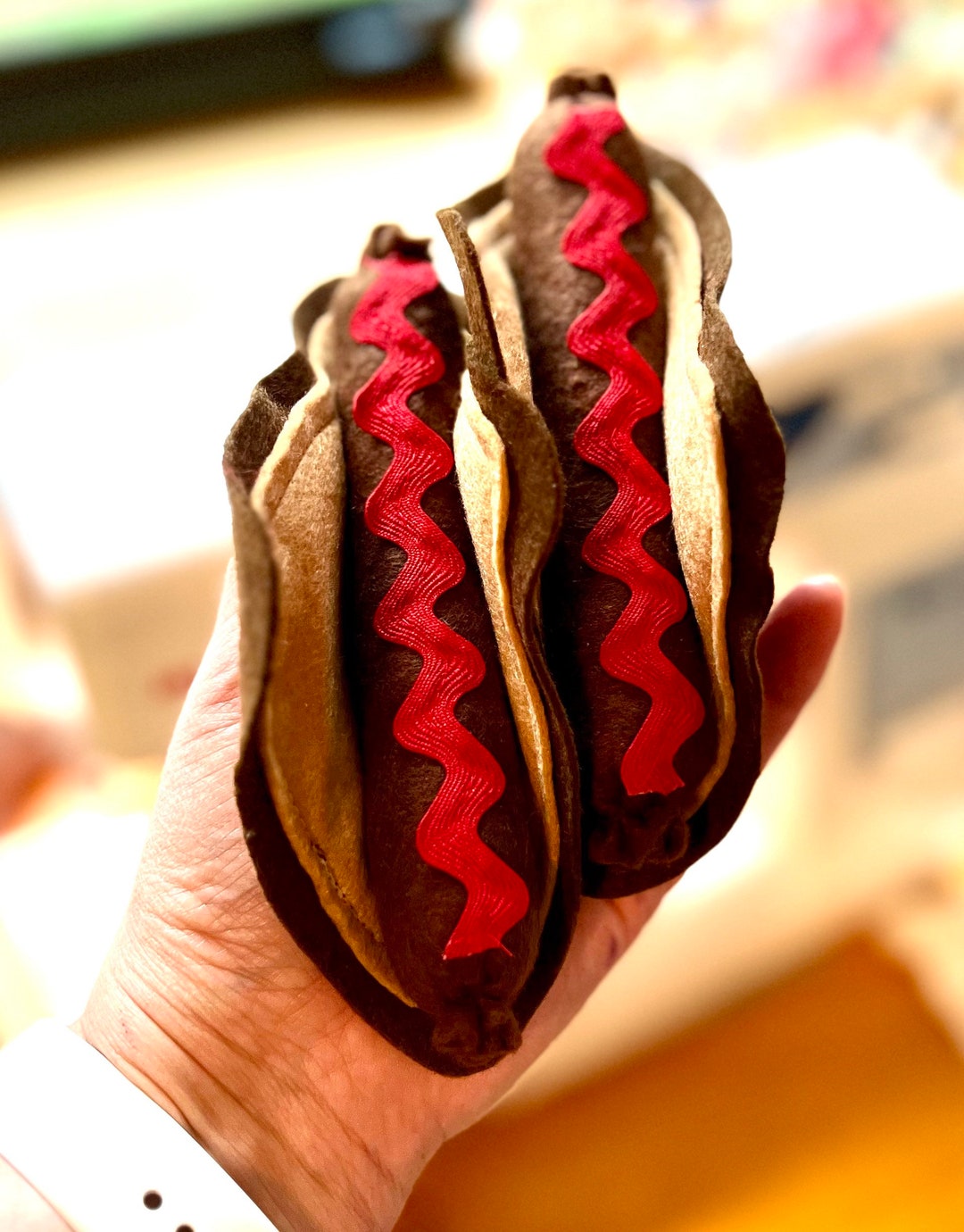 Pretend Felt Food, Felt Hot Dog, Creative Play Toys, Pretend Kitchen ...