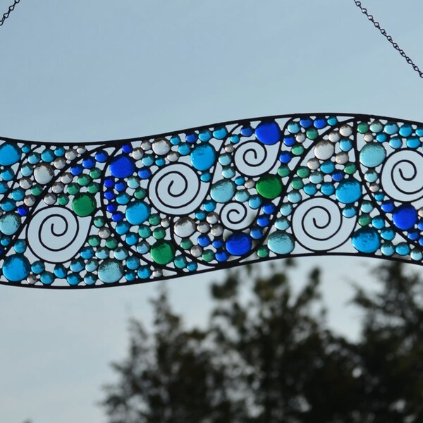 Large Stained Glass Window Panel - Etsy