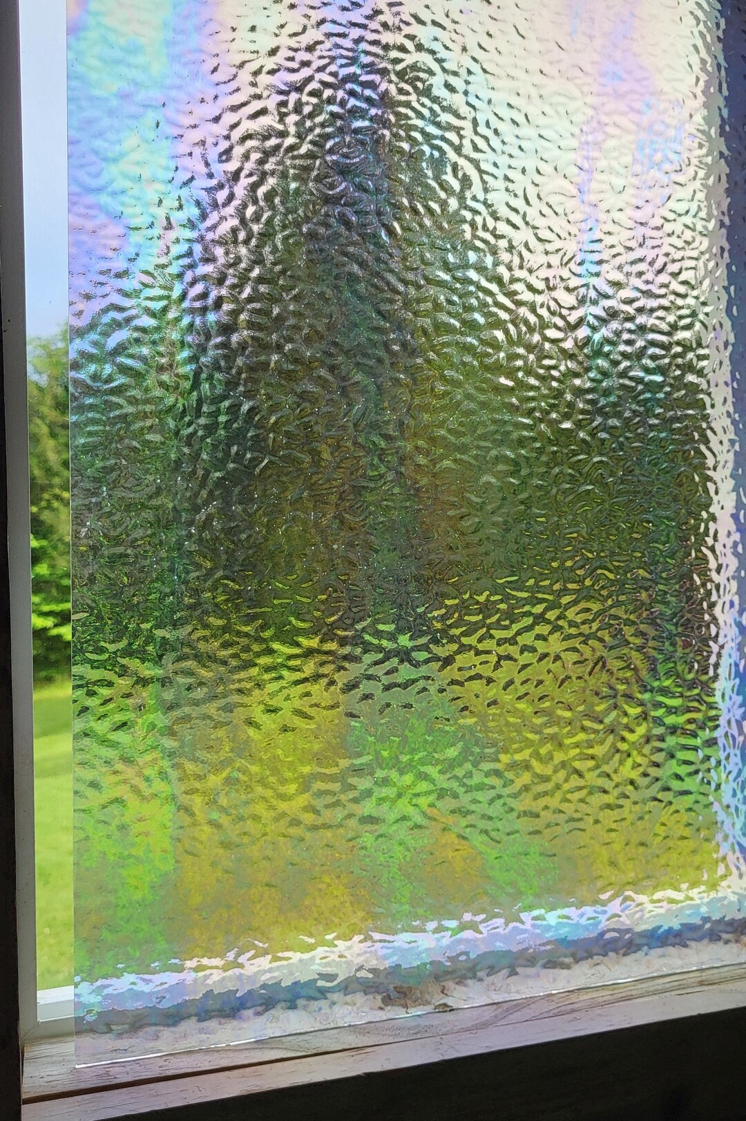 Iridized Clear English Muffle Glass for Mosaic Glass Projects ...