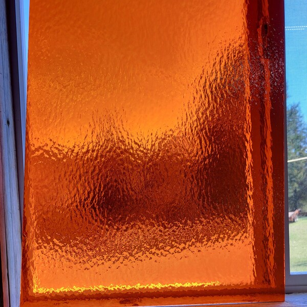 Orange Stained Glass - Etsy