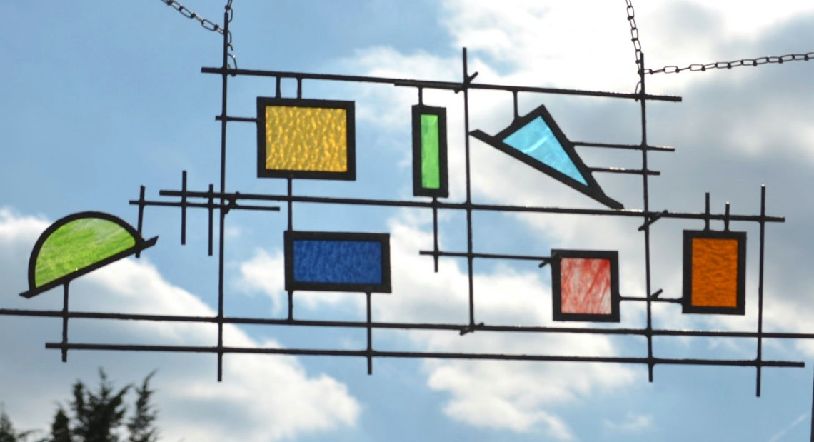 3D Stained Glass Sculpture Window Panel or Wall Art for Home - Etsy ...