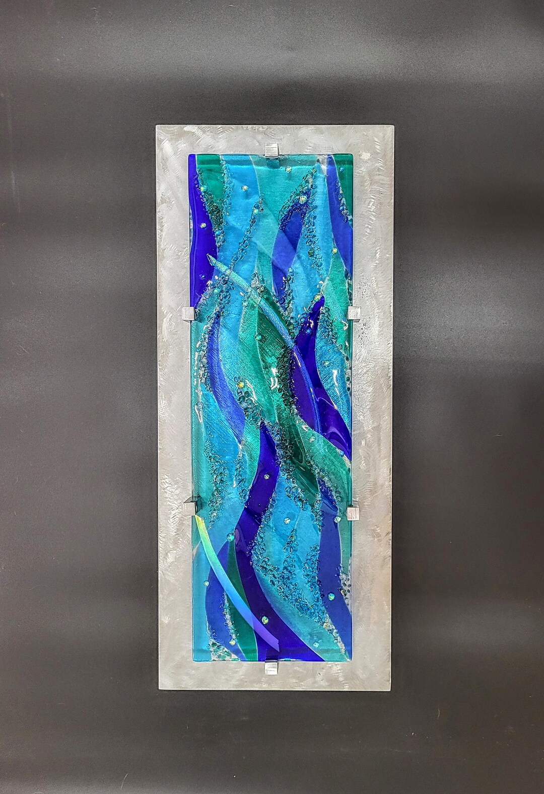 Fused Glass Wall Hanging Stained Glass Fused Art Stained Fused Glass ...