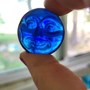 Moon Face Stained Glass Nuggets for Mosaic Glass Projects. - Etsy