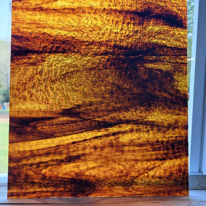 Amber Textured Glass - Etsy