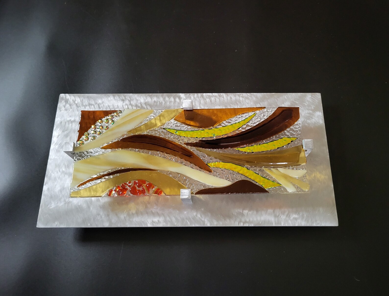 Fused Glass Art Panel Interior Home Decorating Idea With Fused Glass ...